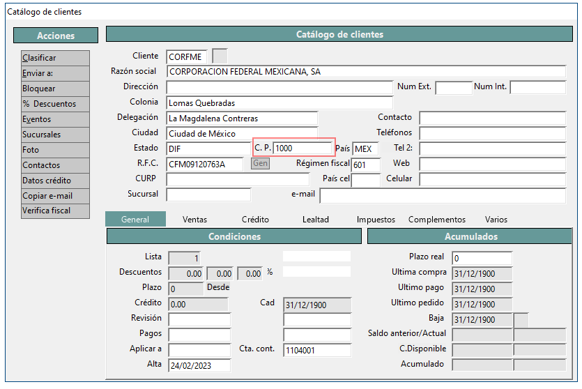 Modifica y verifica los datos fiscales de clientes – Proscai