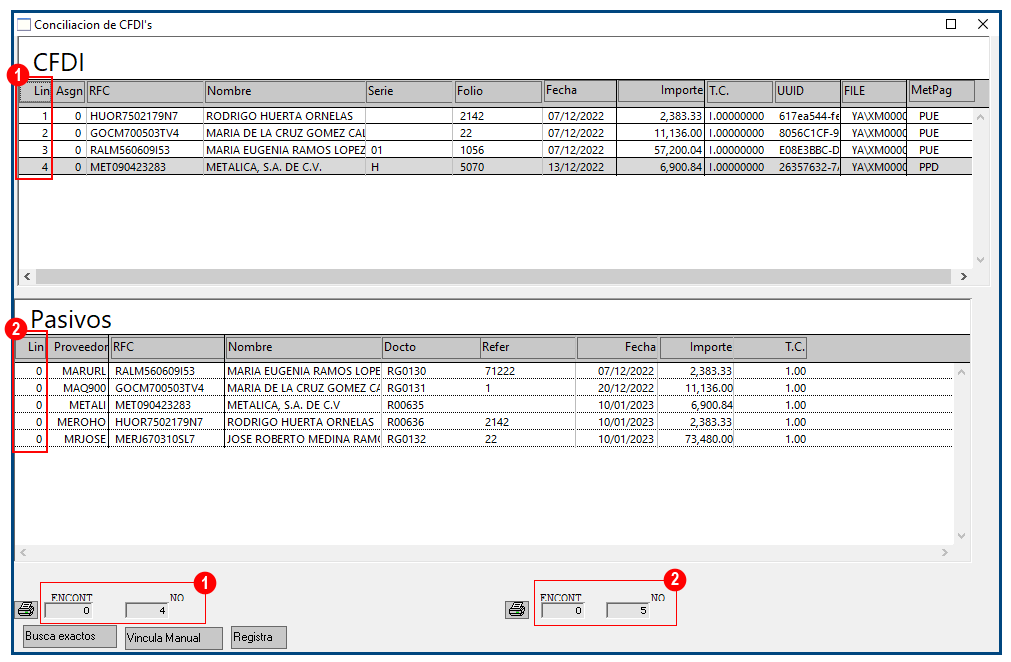 4.3 CE Administrador de Documentos Electrónicos ADE, Validar datos y conciliar CFDI´S – Proscai