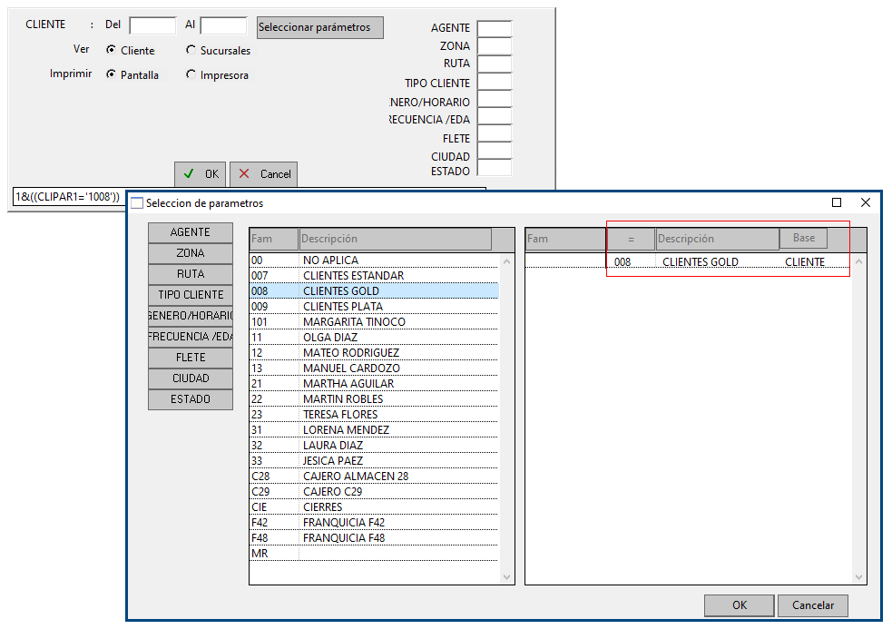 CxC- Reportes del Catálogo de Clientes – Proscai