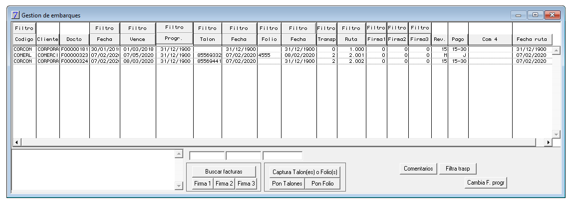 Control de embarques – Proscai